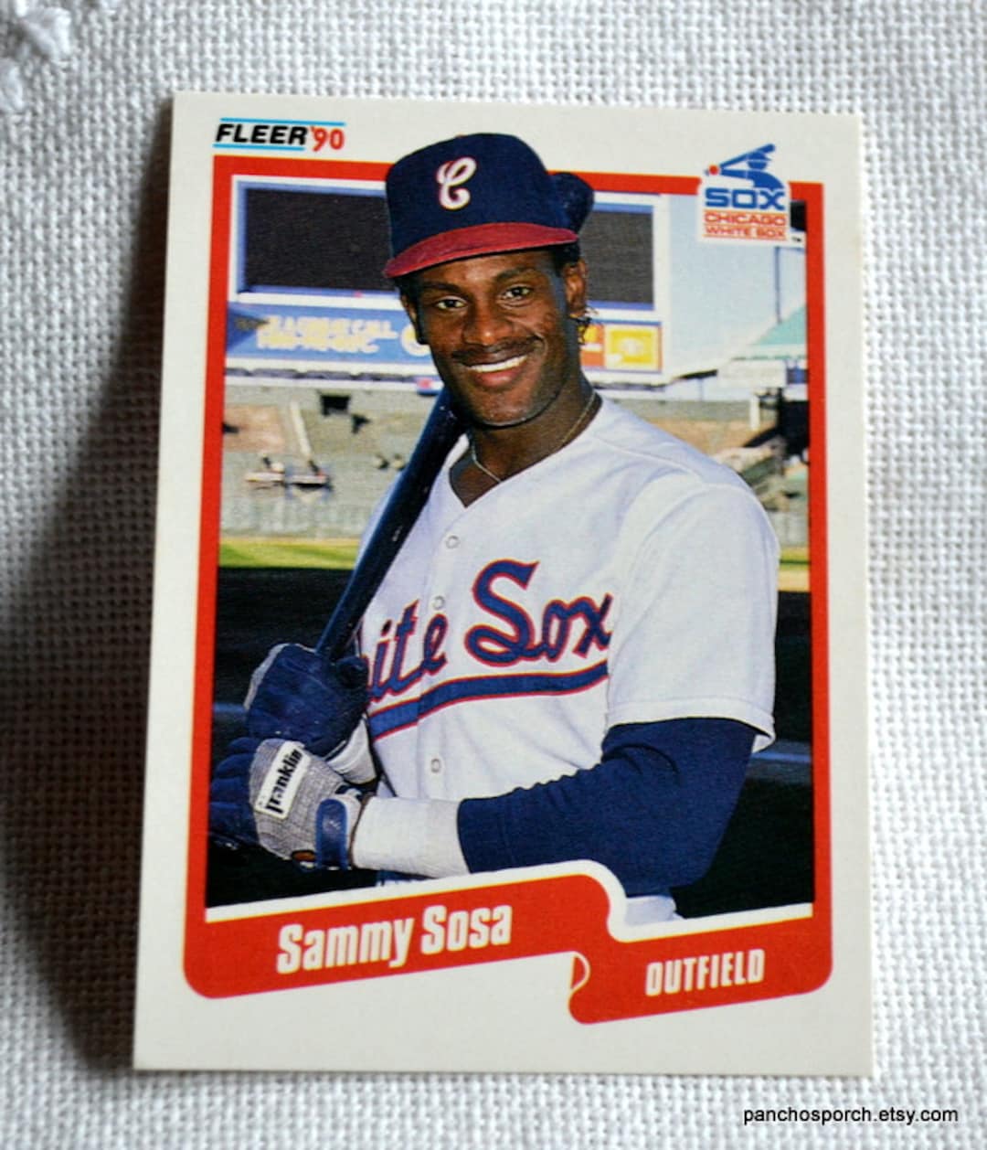 SAMMY SOSA Baseball Card 1990 Fleer No 548 MLB Rookie Chicago White Sox ...