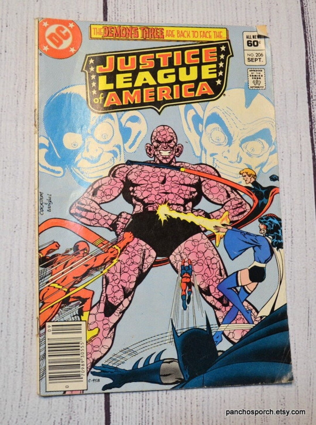 Vintage Justice League of America Comic Book 1982 No 206 DC Comics Collectible Comic Book ...