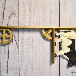 Vintage Cast Iron Cow Bracket Bell Hanger Holder Rustic - Etsy