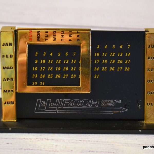 Brass Perpetual Calendar - Etsy