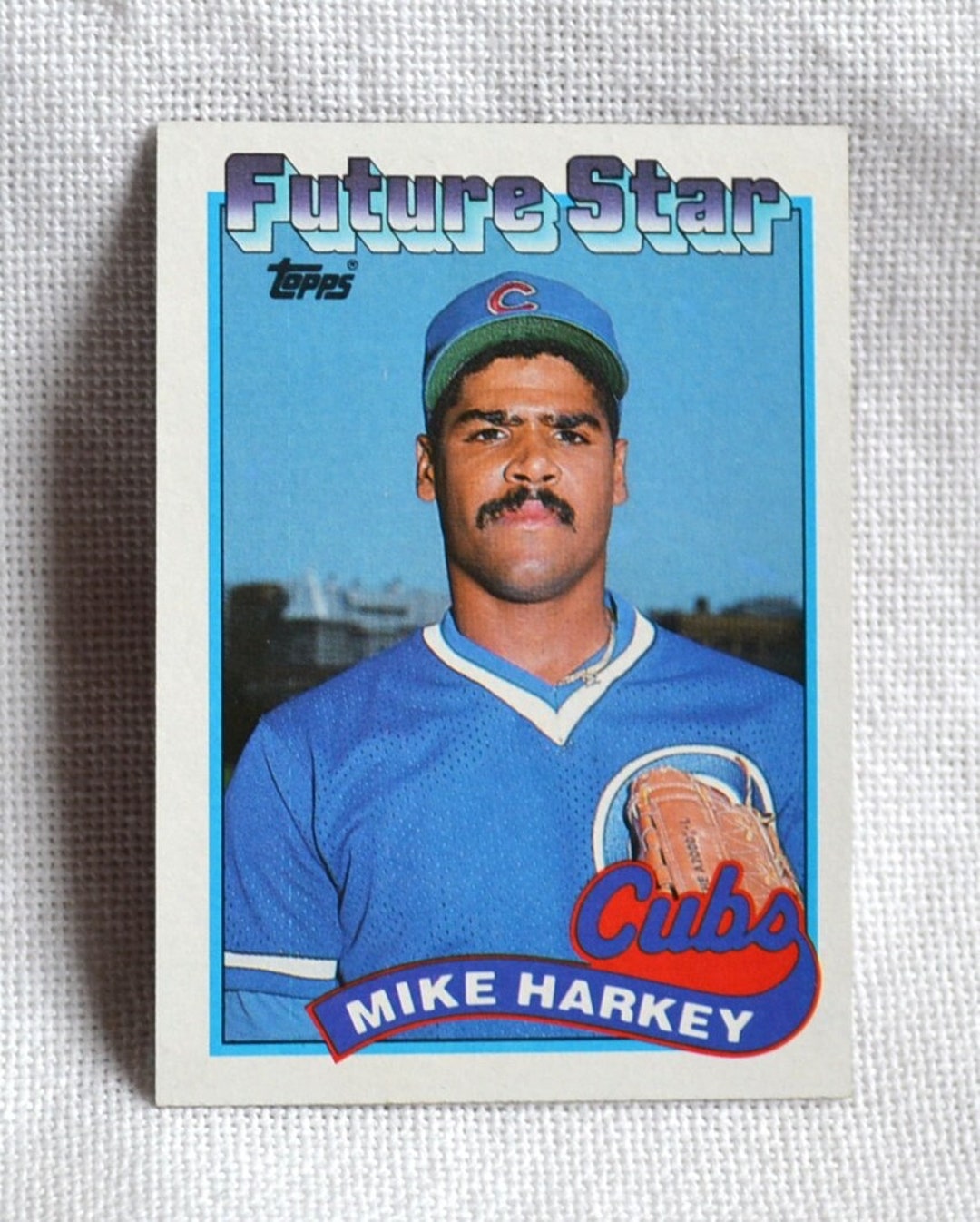 Mike Harkey Baseball Card No 742 Topps 1989 MLB Baseball Chicago Cubs ...