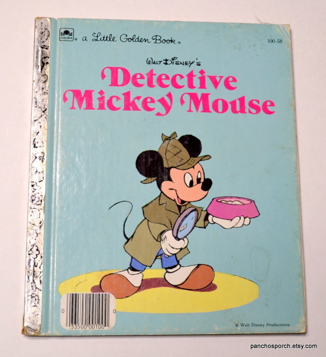 Vintage DETECTIVE MICKEY MOUSE Little Golden Book Walt Disney ...