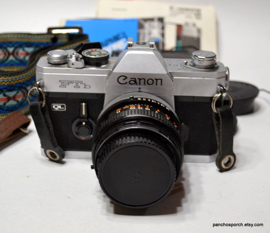 Vintage Canon Ftb QL 35mm Camera Accessories Case SLR Film Camera ...
