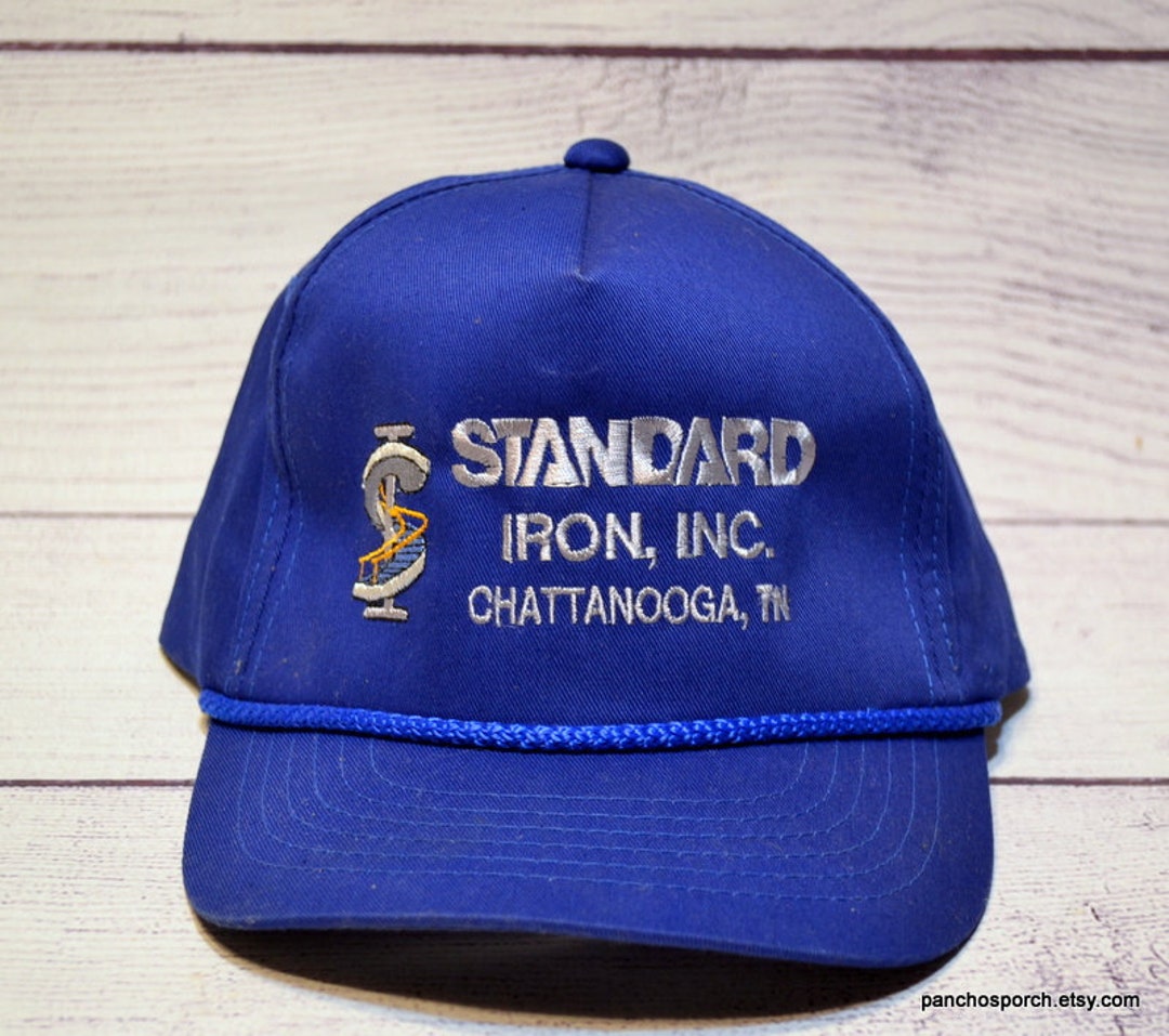 Vintage Standard Iron Snapback Hat: Blue Trucker Cap, Chattanooga TN - Etsy