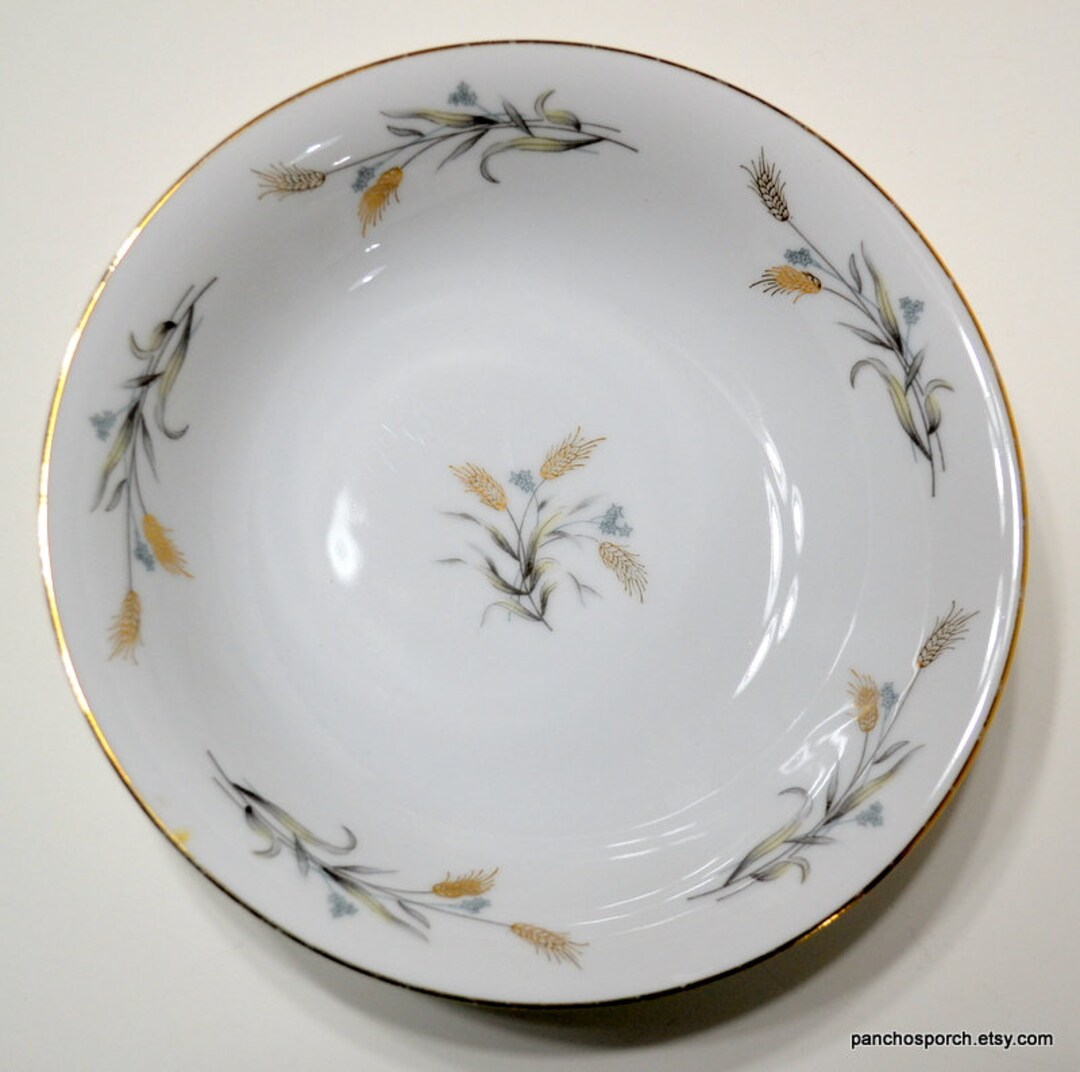 Vintage Empress China Vegetable Bowl: Gold Wheat Pattern, 1960s ...