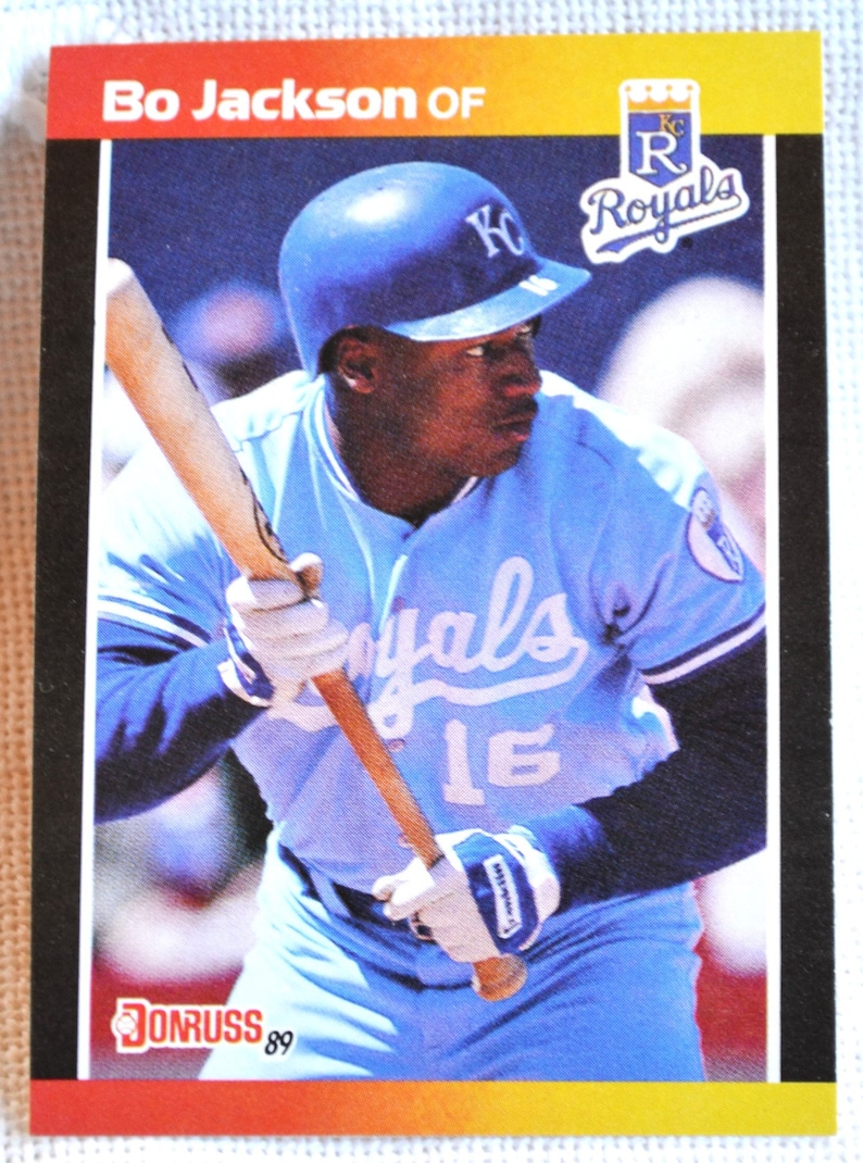 Bo Jackson 1989 Topps Error Card 208: Vintage Royals Collectible - Etsy