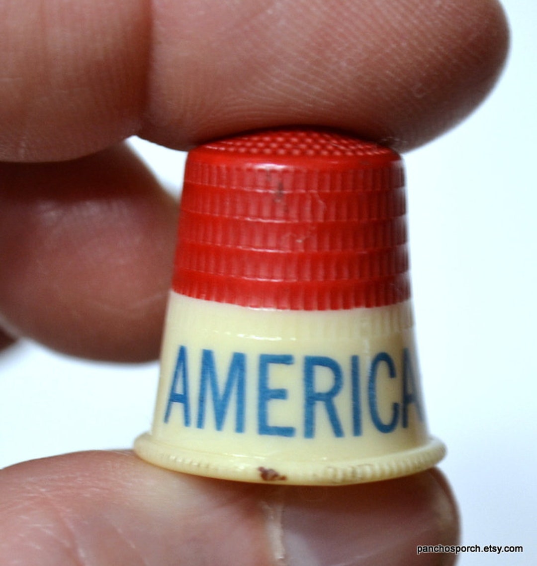 Vintage American Fence Thimble Plastic Promo Advertising Sewing Thimble ...