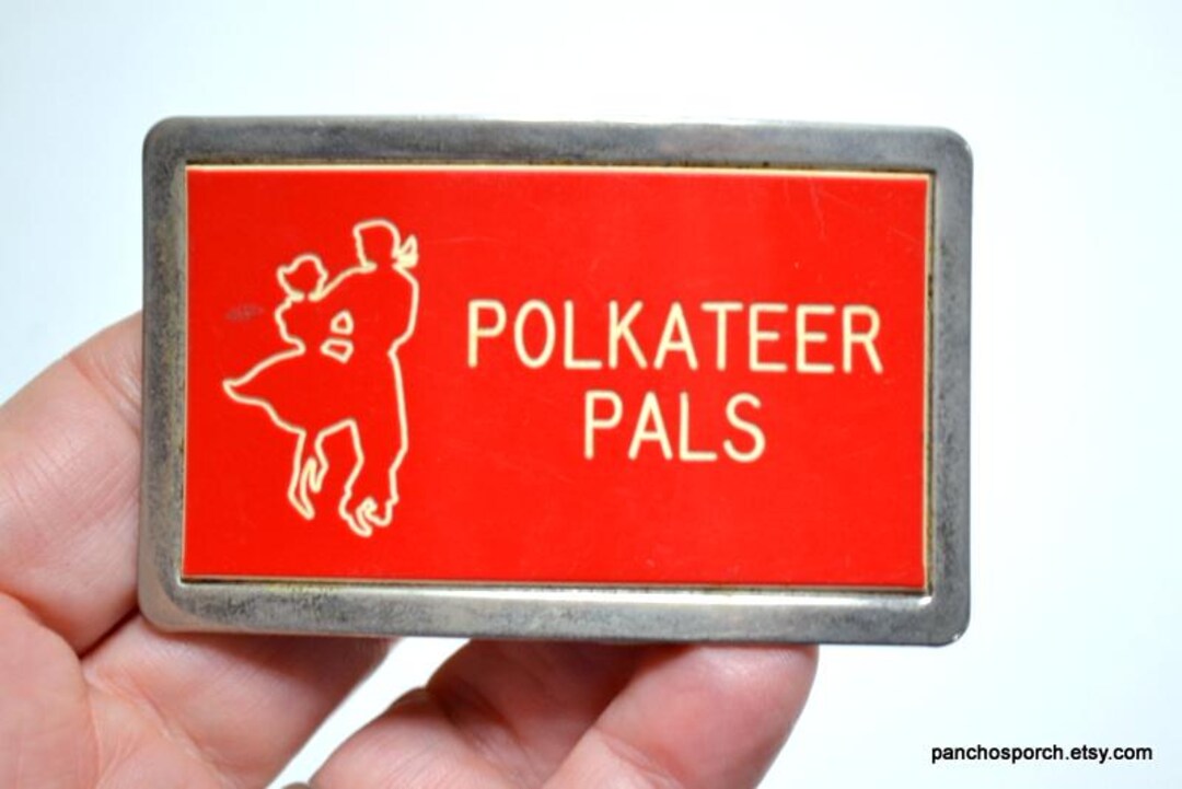 Vintage Polkateer Pals Belt Buckle: Dancing Couple, Silver Tone - Etsy