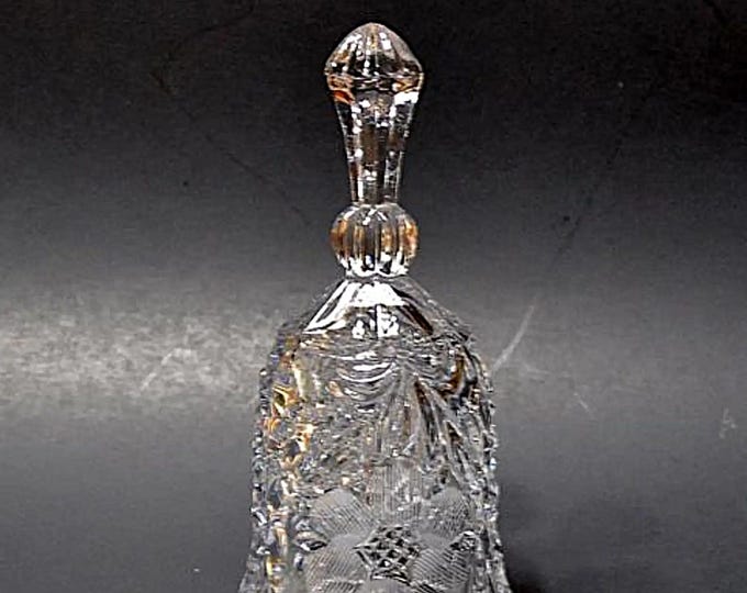 Vintage Crystal Dinner Bell: Etched Floral Design, 7.5 Inch - Etsy