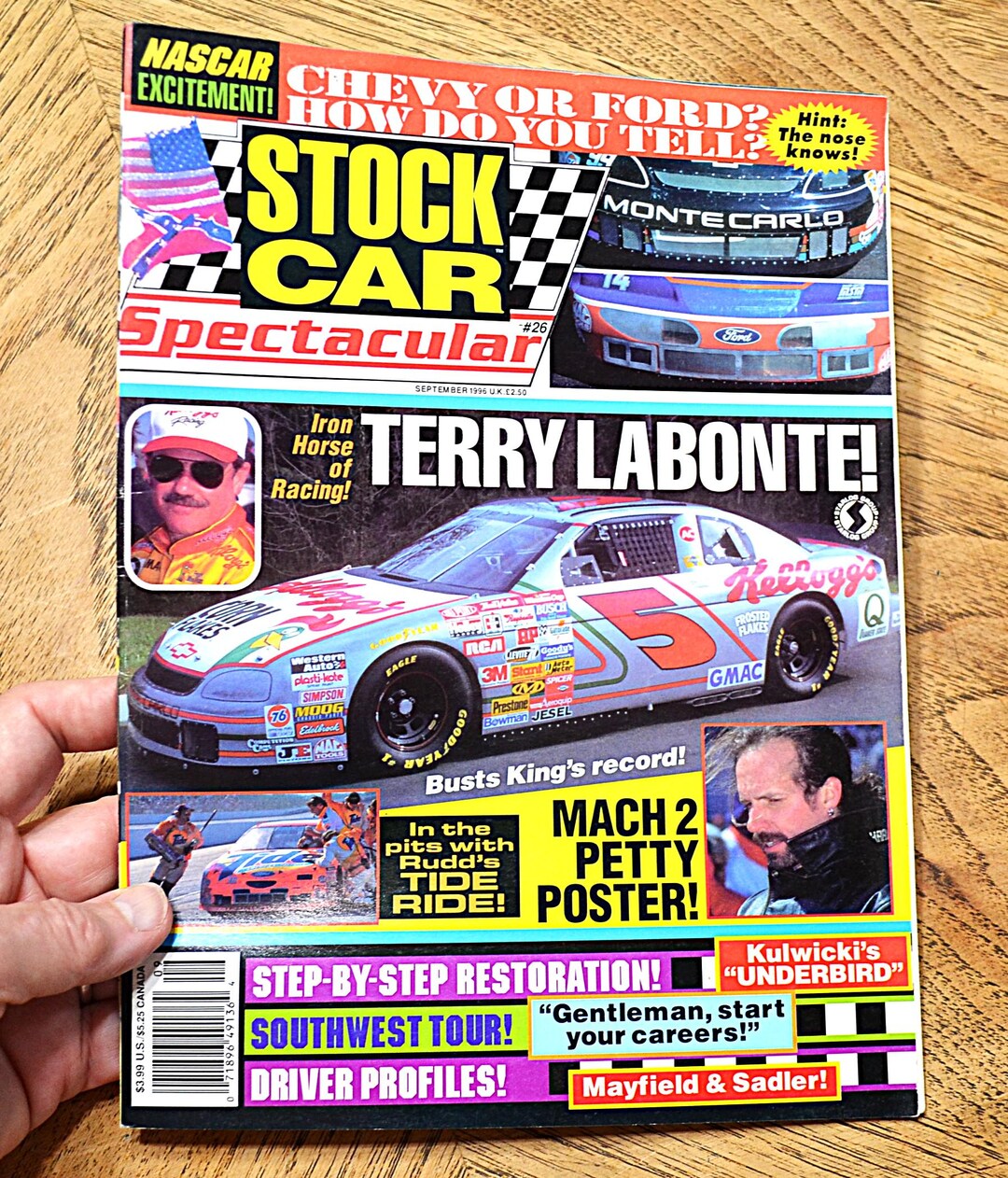 Vintage STOCK CAR Spectacular Magazine September 1996 Terry Labonte ...
