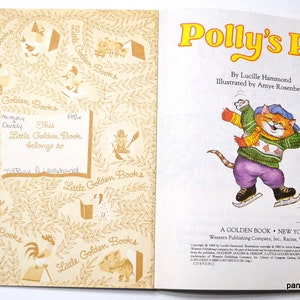 Vintage POLLYS PET Little Golden Book Lucille Hammond Illustrated ...