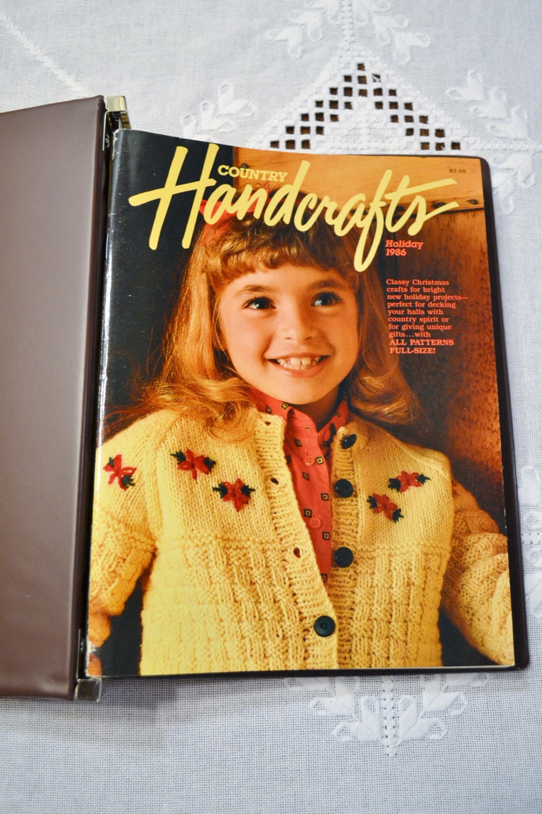 Vintage Handcrafts Magazines in Binder 8 Issues 1980s Knit Crochet Sew ...