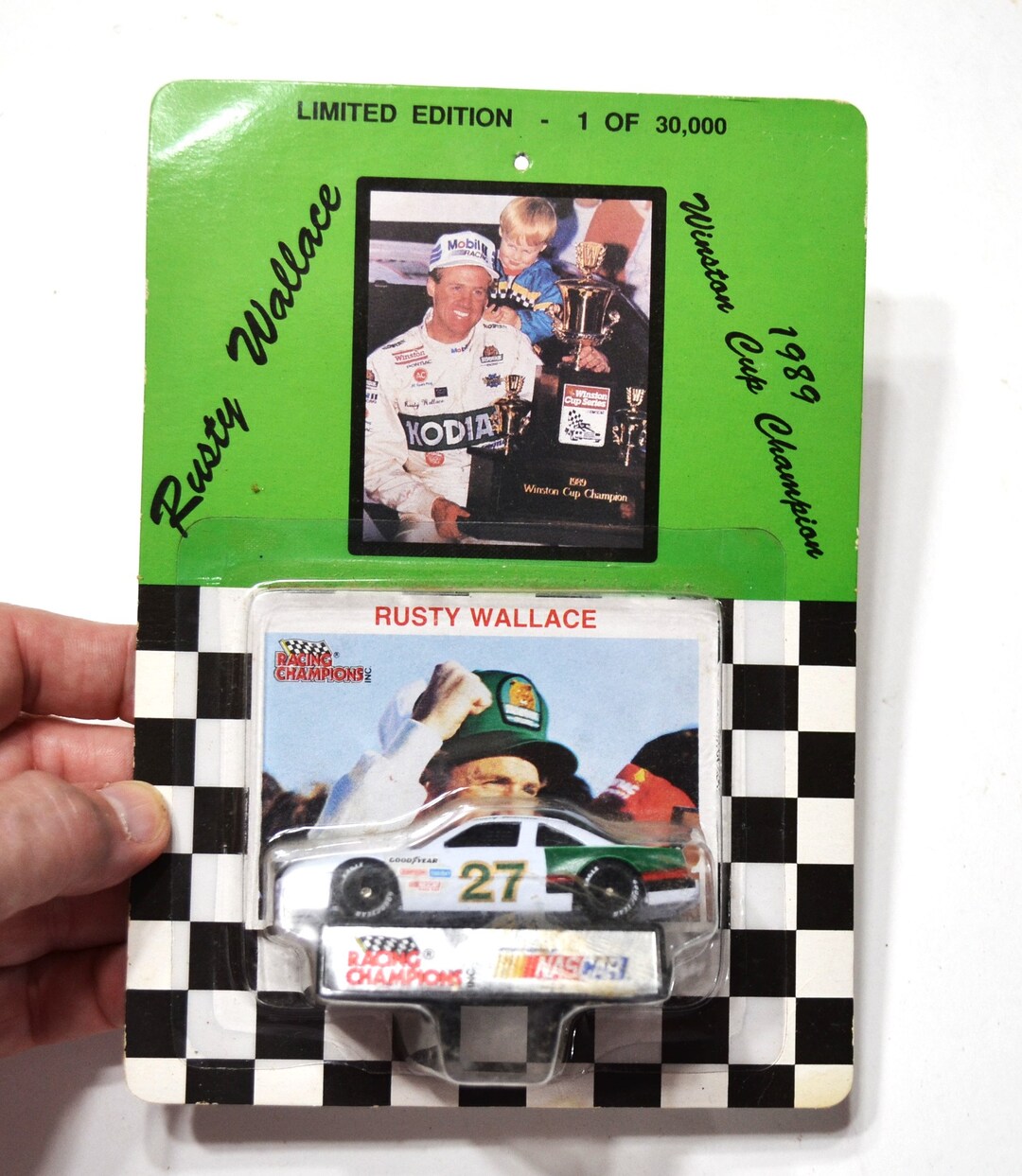 Vintage RUSTY WALLACE No 27 Diecast Car 1/64 Scale Winston Cup Champion ...