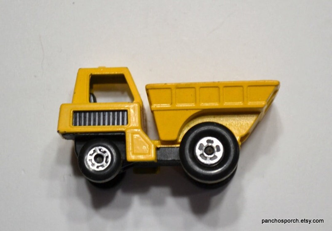 Vintage MATCHBOX Site Dumper Truck 1976 Yellow Construction Dump Truck ...