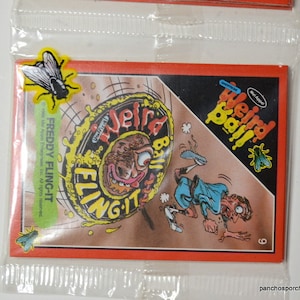 Vintage Weird Ball Trading Cards: 1986 Gross Series Sealed Cello Pack ...