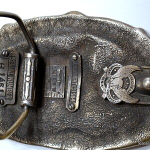 Vintage Proud to Be a Farmer Belt Buckle Brass Gold Tone Metal Cowboy ...