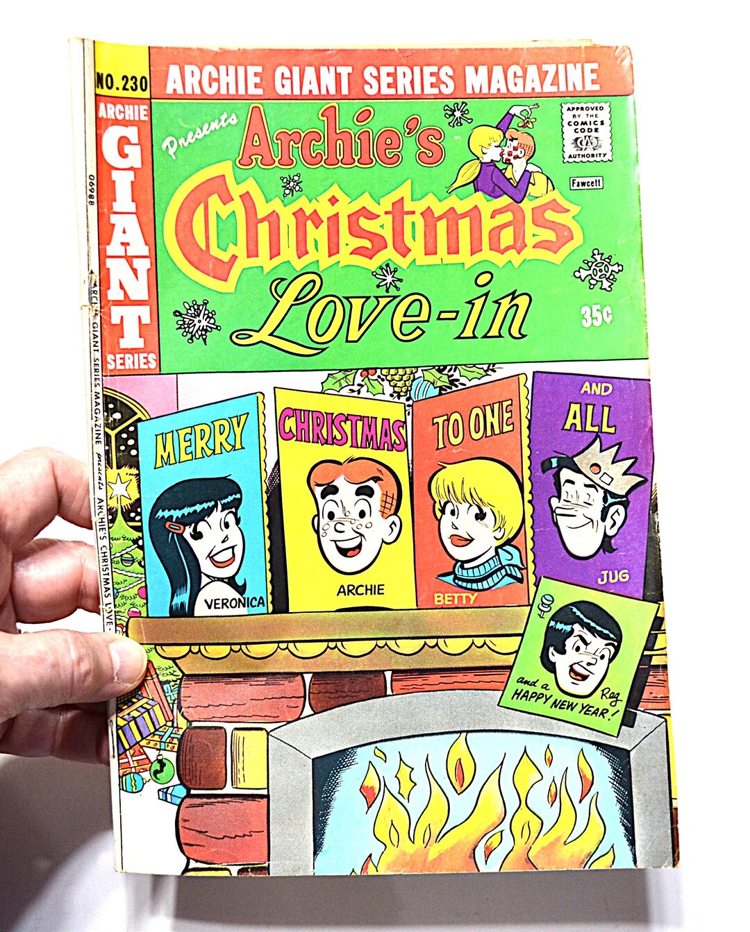Vintage Archie's Christmas Love in Comic Book, 1975 Archie Comics No ...