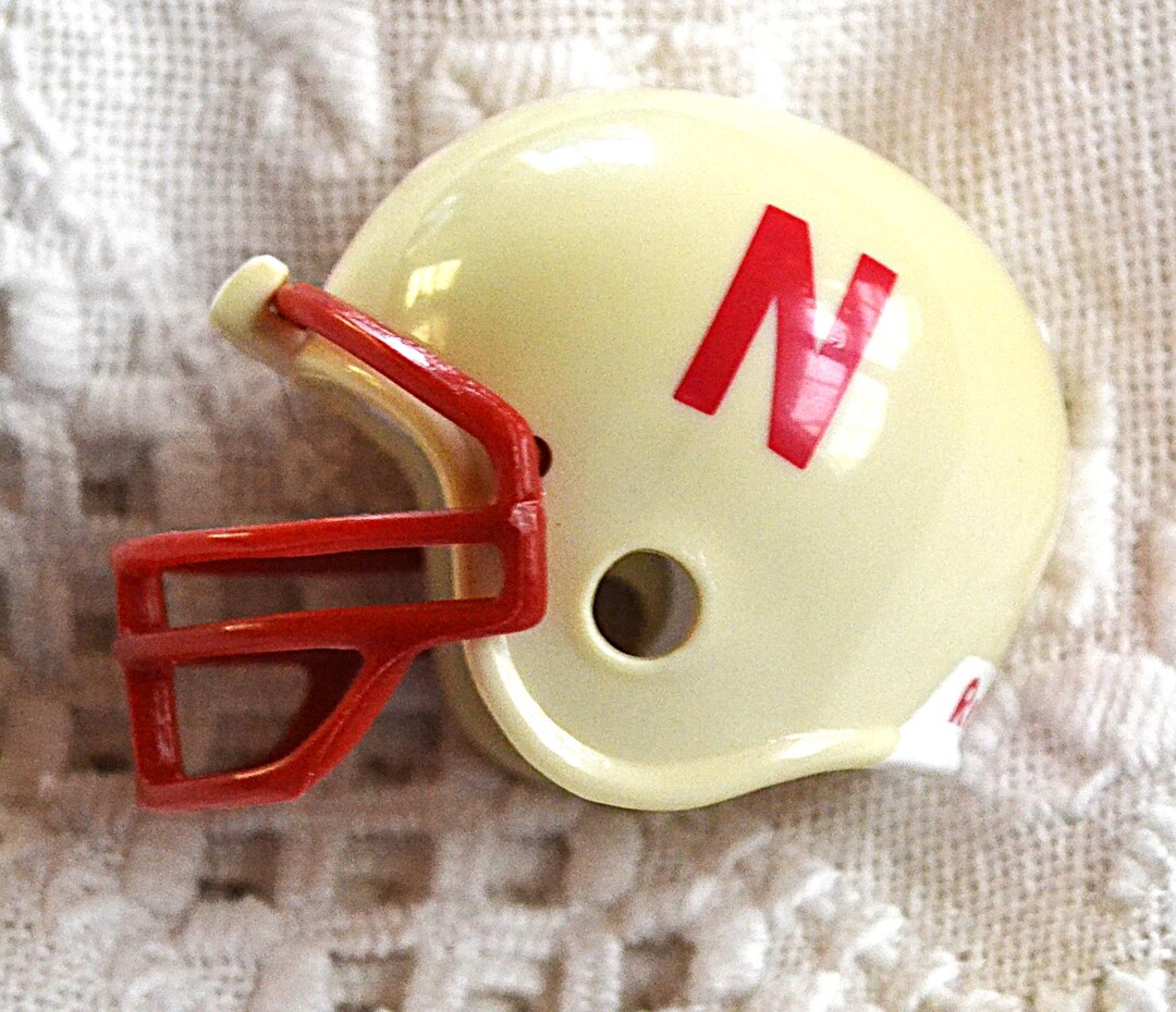 Vintage University of Nebraska Mini Pocket Football Helmet Cornhusker ...