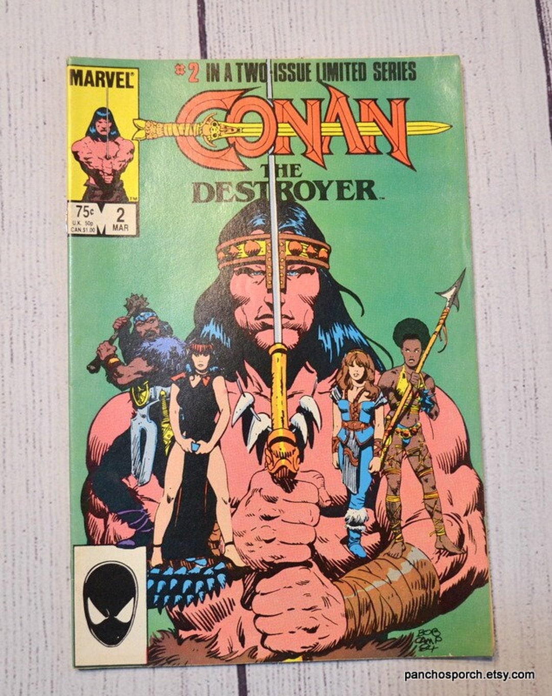 Vintage Conan the Destroyer Comic Book 1985 No 2 Marvel Comics ...