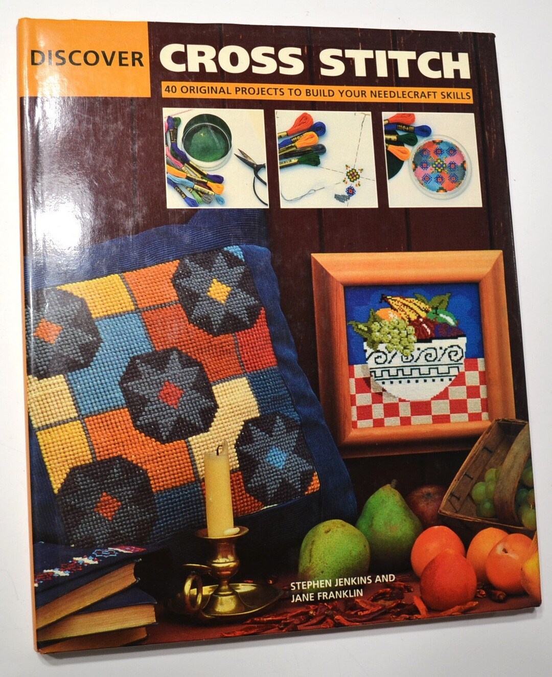 Discover Cross Stitch Book by Jenkins Franklin 1994 X Stitch Embroidery ...