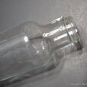 Vintage Clear Glass Rolling Pin 13 Inch Missing Screw Cap Kitchen ...