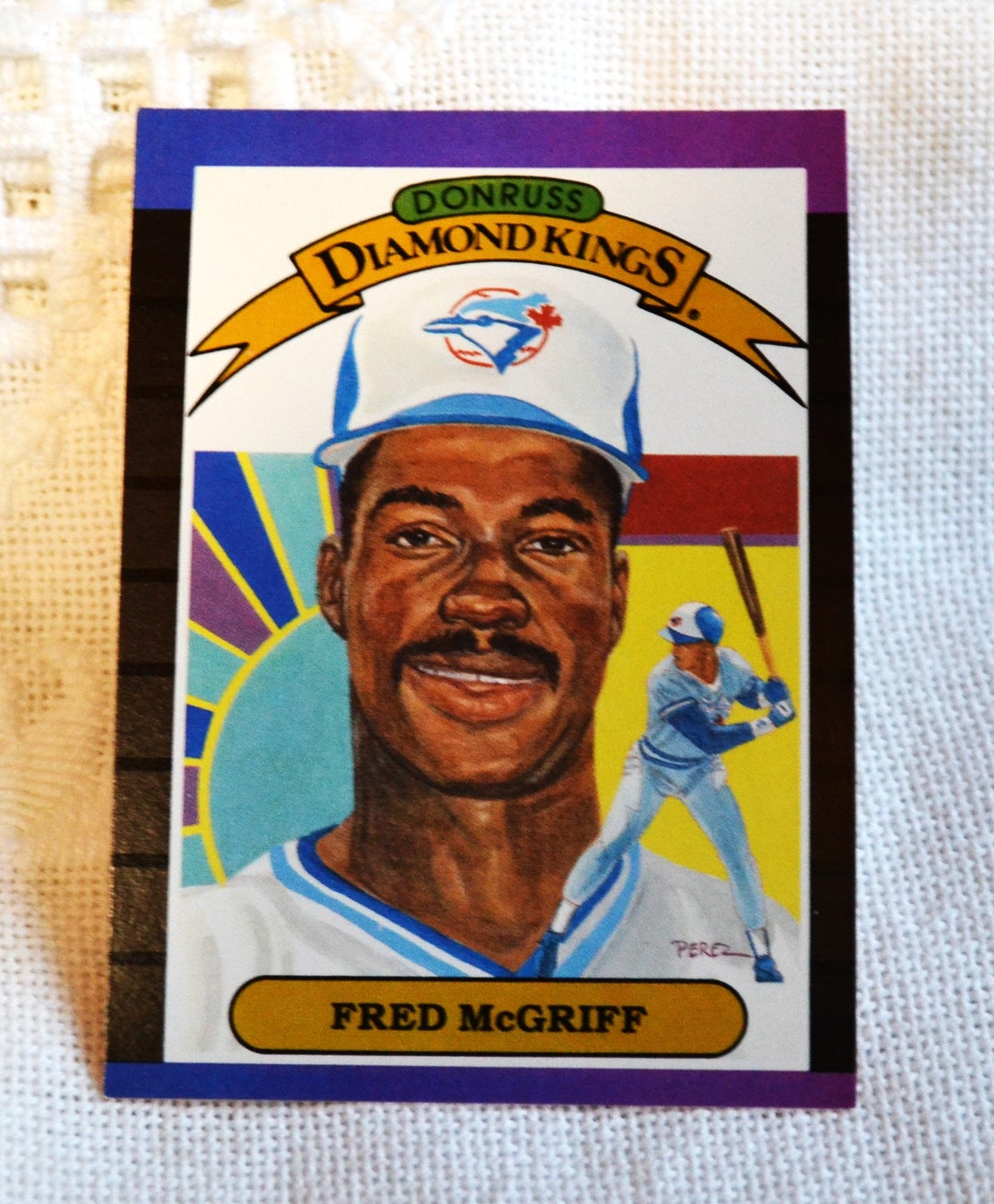 Fred Mcgriff 1988 Donruss Diamond Kings Baseball Card 16- Blue Jays ...