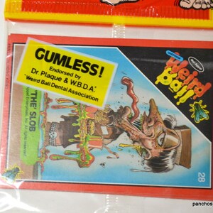 Vintage Weird Ball Cello Pack 24 Trading Cards 1986 Mel Appel Gross ...