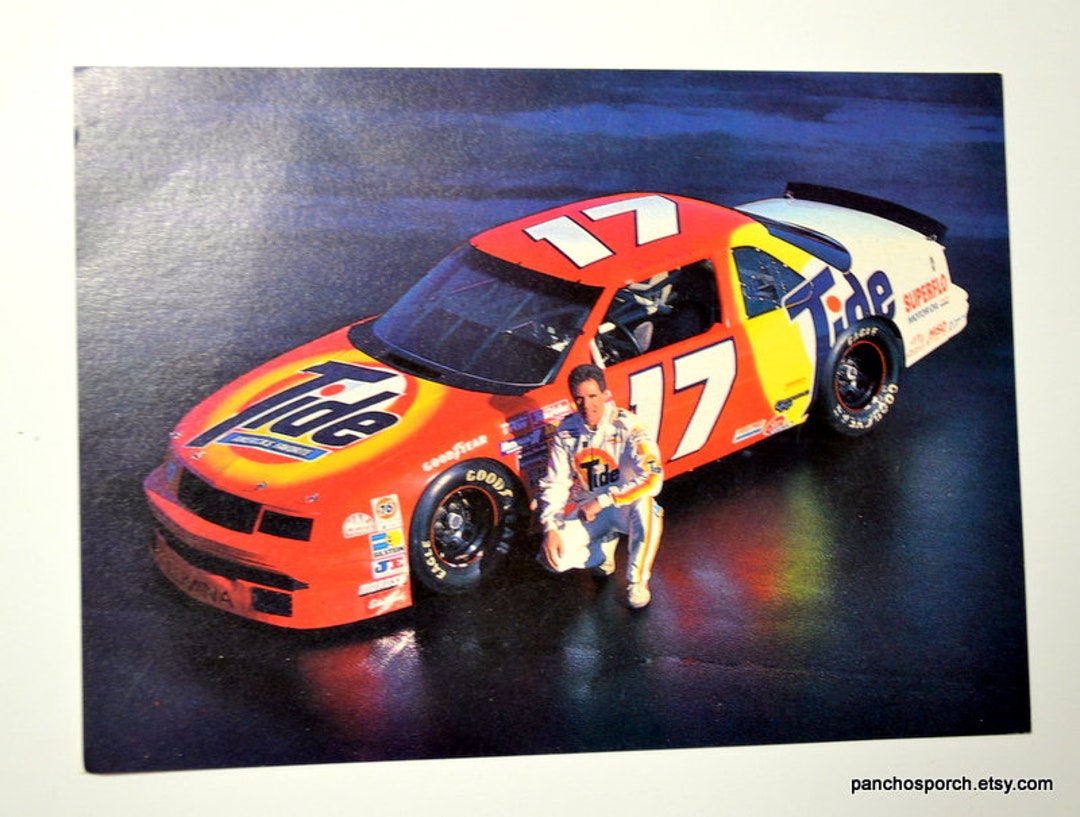 Vintage Darrell Waltrip 17 Stat Card Tide Racing Team Fan Club Promo ...