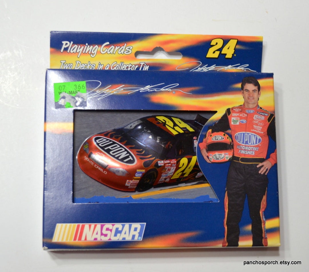 Vintage JEFF GORDON 24 Playing Cards 2 Deck Storage Tin Unopened ...