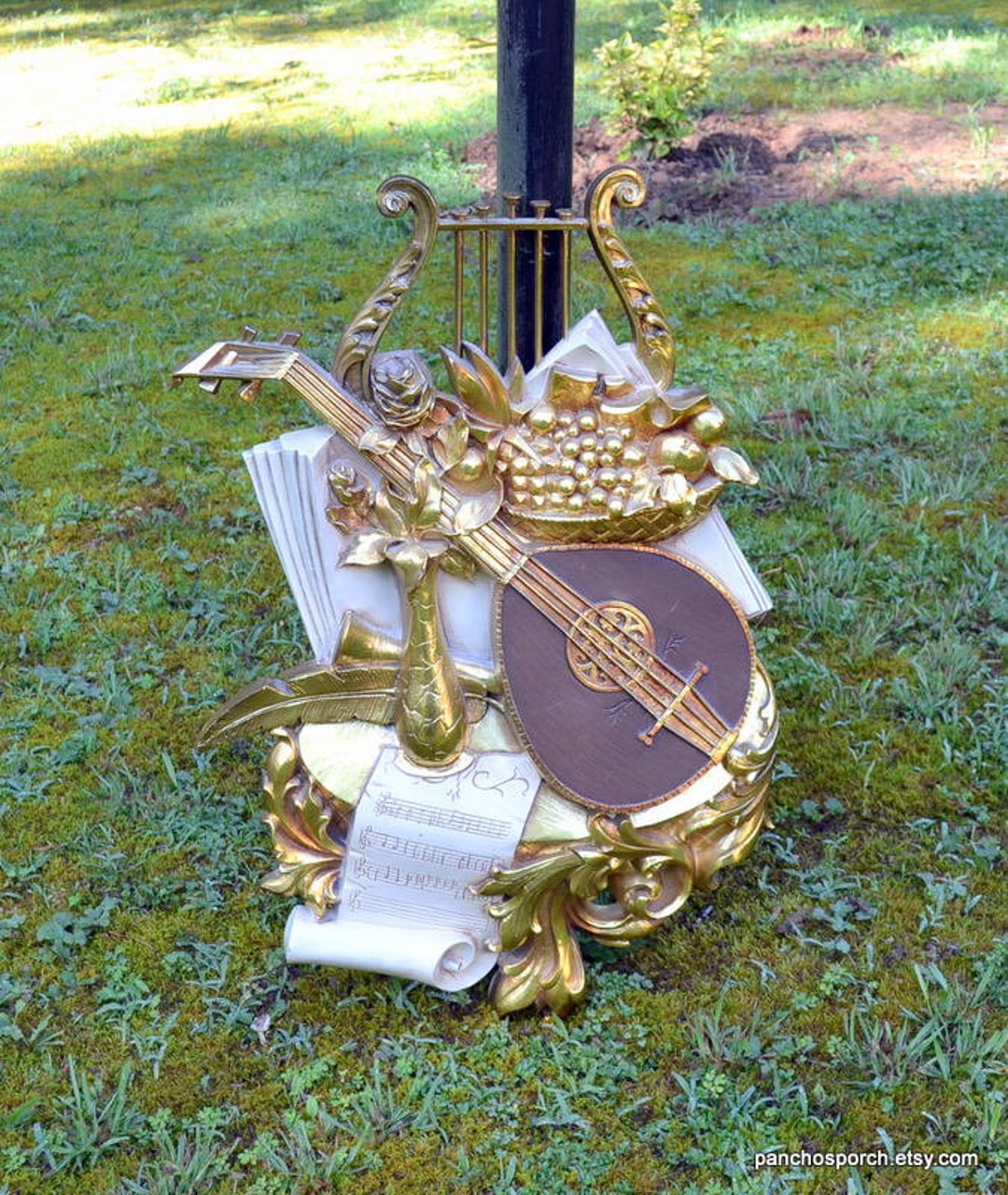 Vintage Syroco Music Themed Wall Hanging Heavy Plastic Musical ...