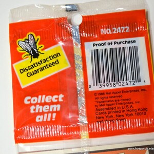 Vintage Weird Ball Cello Pack 24 Trading Cards 1986 Mel Appel Gross ...