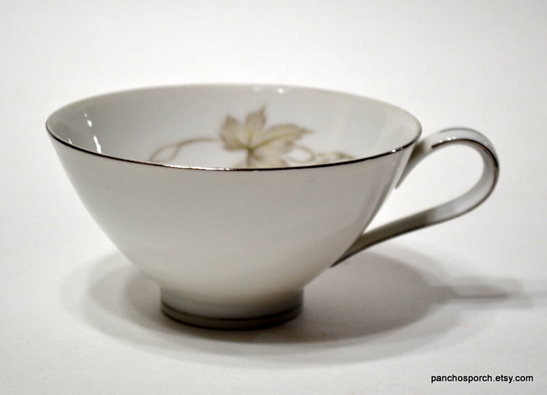 Vintage MIKASA WANDA Cup Tea Coffee Cup Tan Leaves Gray Berries ...