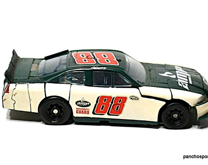 Vintage DALE EARNHARDT Jr Transformer Toy Race Car No 88 Amp NASCAR ...