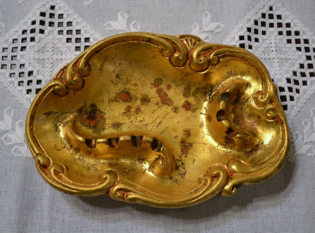 Vintage California Original Gilded Gold Ashtray Ornate Collectible ...