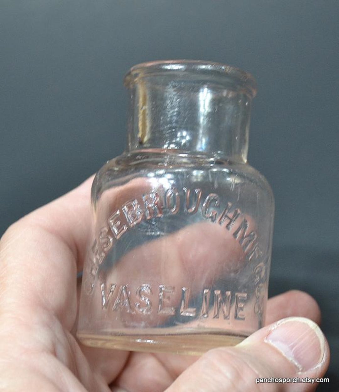 Vintage Chesebrough Vaseline Bottle: Pink Lavender Embossed Glass - Etsy