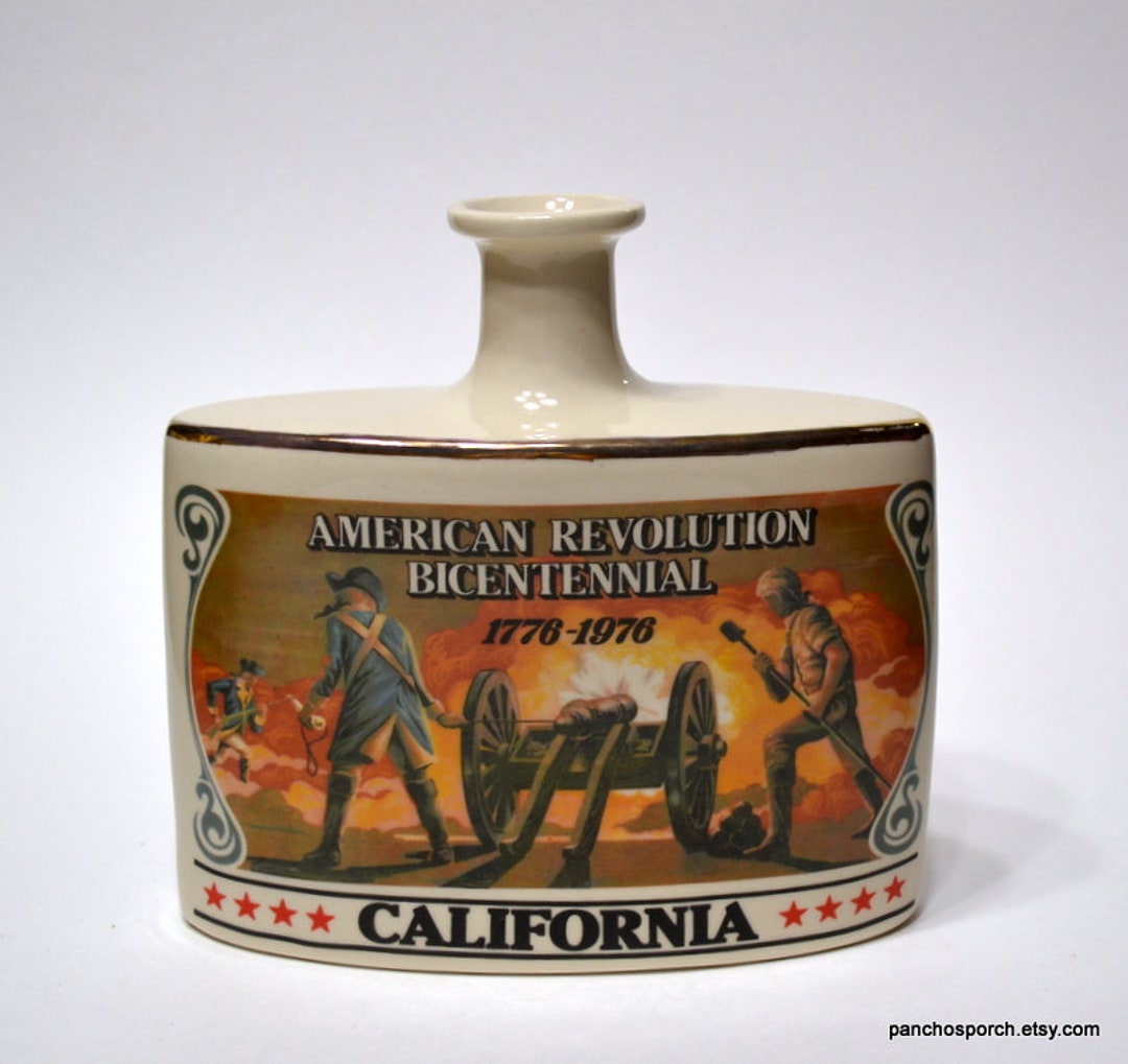 Vintage JIM BEAM Decanter California American Revolution Bicentennial ...