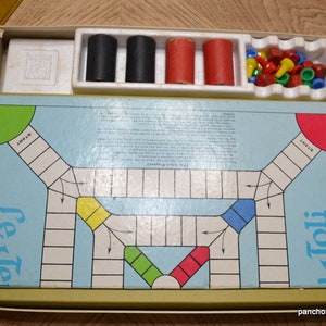 Vintage PACHISI Game Retro Board Game Original Box the Game of India ...