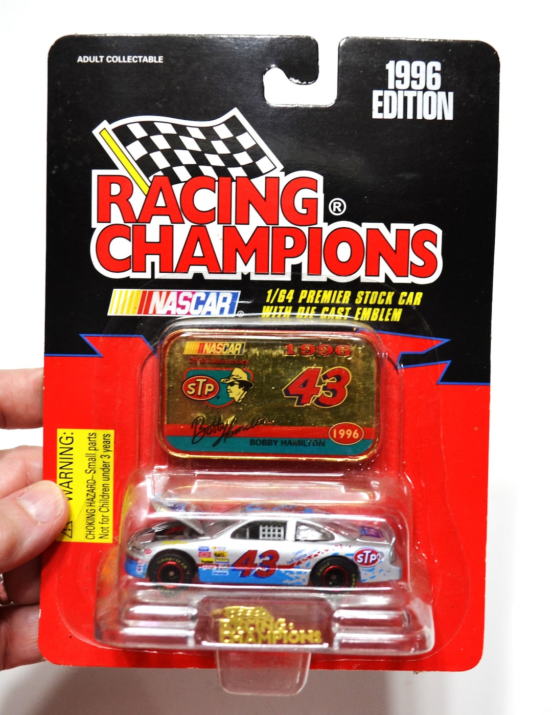 Vintage BOBBY HAMILTON No 43 Diecast Car 1/64 Scale Premier Stock Car ...