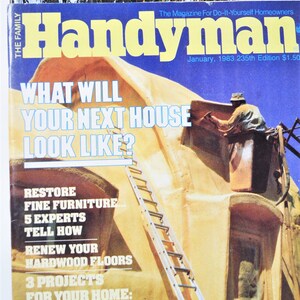 Family Handyman Magazine Lot of 6 1983 1984 DIY Home Repair Maintenance ...