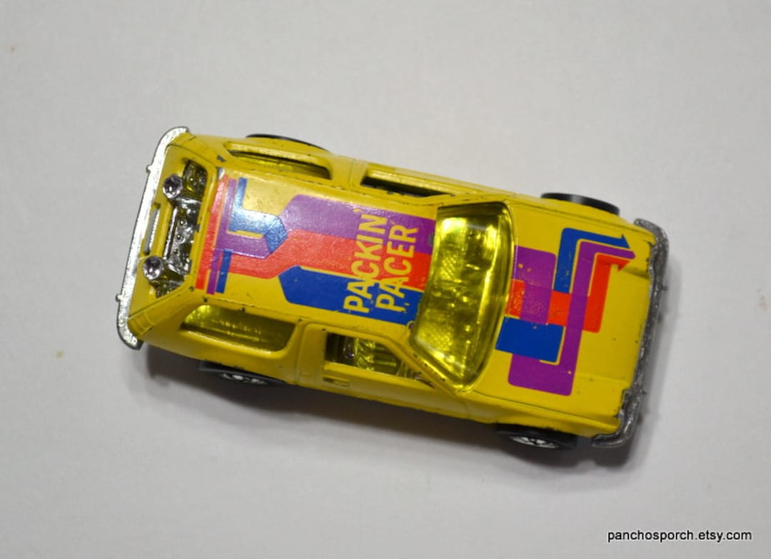 Vintage HOT WHEELS Packin Pacer 1977 Yellow Mattel VTG Toy Car Hot Rod ...