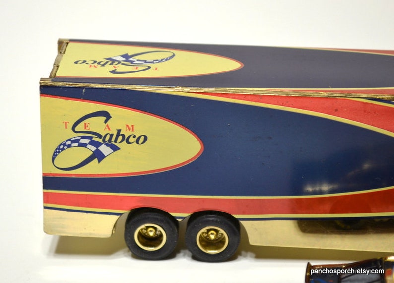 Vintage Sabco Racing Gold Transporter & Car: Sterling Martin 40 NASCAR ...