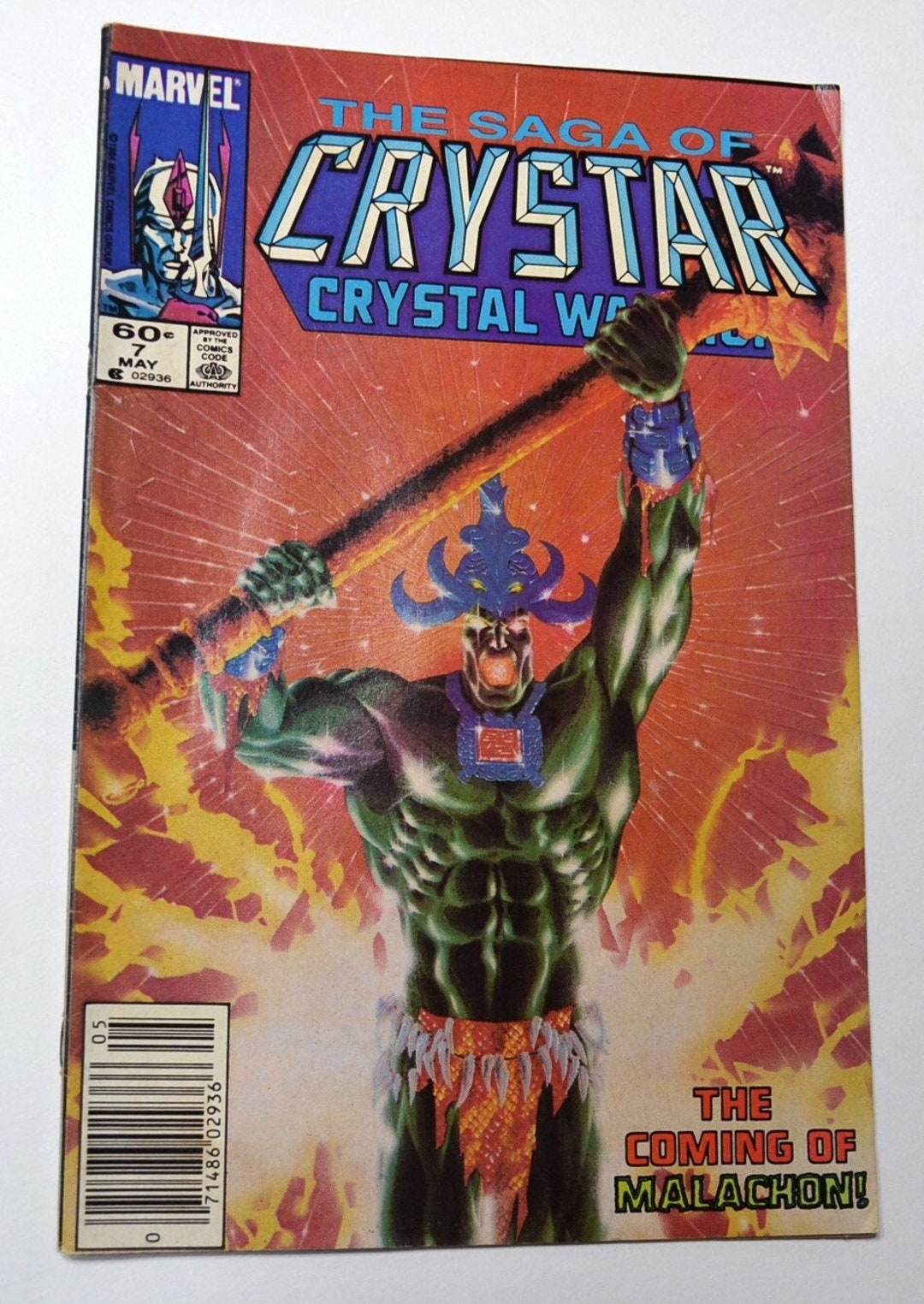 Vintage Saga of the Crystar Comic Book No 7 Crystal Warrior Marvel ...