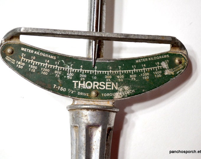 Vintage THORSEN Torque Wrench T150 1/2" Drive Tool Man Cave Garage ...