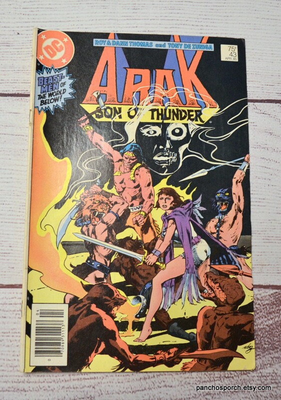 Vintage Arak Son of Thunder Comic Book 1985 No 43 DC Comics Collectible ...