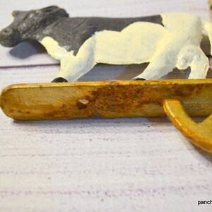 Vintage Cast Iron Cow Bracket Bell Hanger Holder Rustic - Etsy