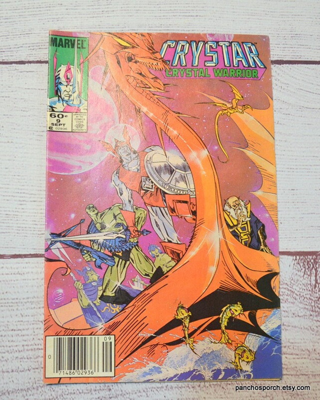 Vintage Crystar Comic Book 1984 No 9 Crystal Warrior Marvel Comics ...