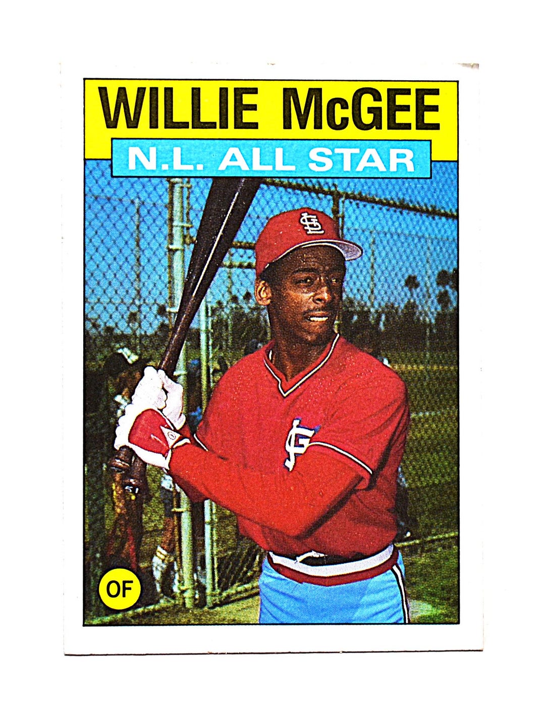 Willie Mcgee 1986 Topps Baseball Card: National League All-star Vintage ...