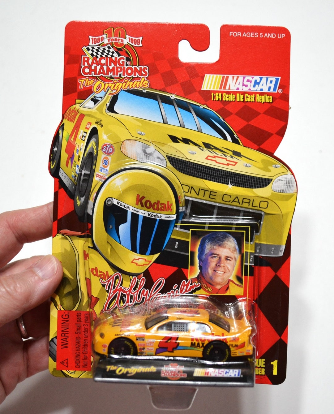 Vintage Bobby Hamilton #4 Diecast Car: 1990s Kodak NASCAR Racing ...