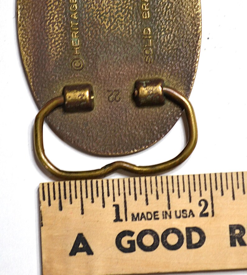 Vintage Fireman Belt Buckle: Brass Enamel First Responder Accessory - Etsy
