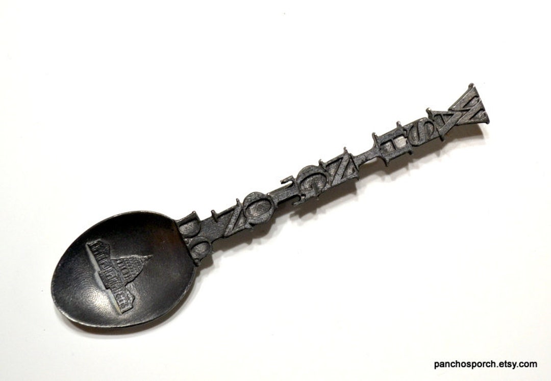 Vintage Washington DC Souvenir Spoon Pewter Capitol Building Travel ...
